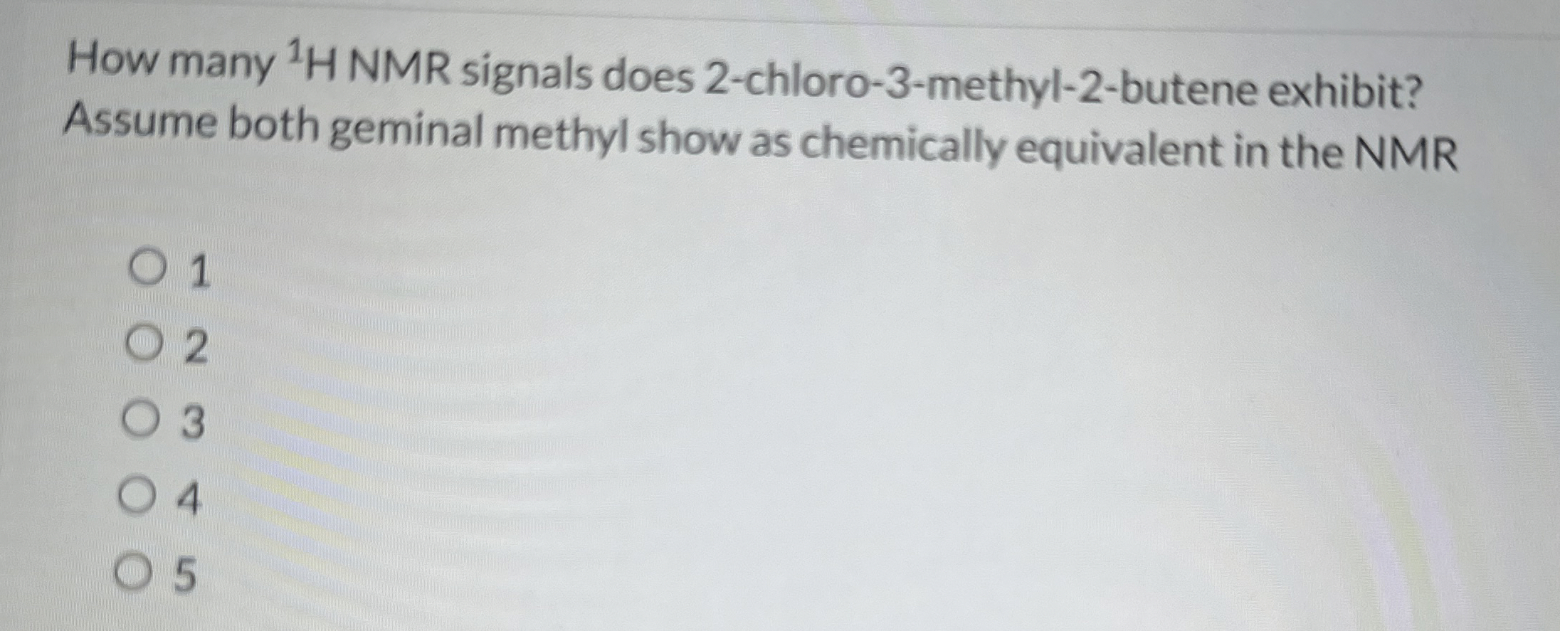 Solved How many ?1 ﻿H NMR signals does | Chegg.com