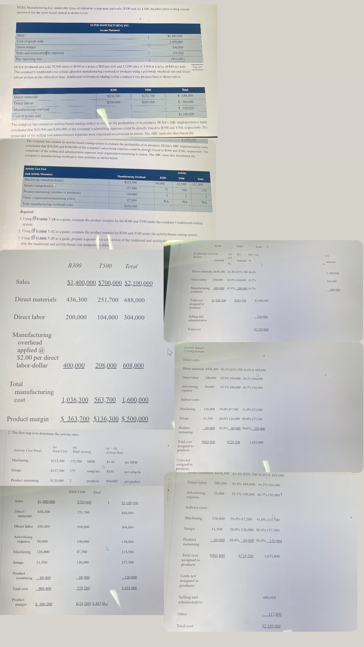 Solved Please show your calculation on each part. I want to | Chegg.com