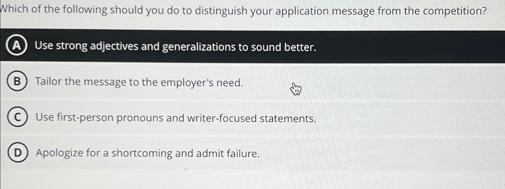 Solved Which of the following should you do to distinguish | Chegg.com