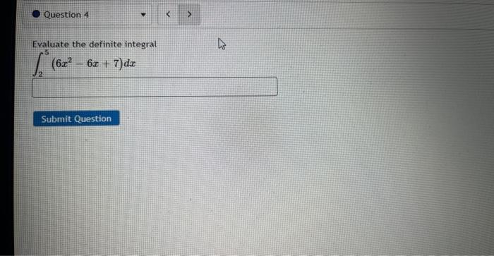 Solved Evaluate the definite integral ∫05(6x2−6x+7)dx | Chegg.com