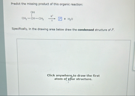 Solved Predict the missing product of this organic | Chegg.com