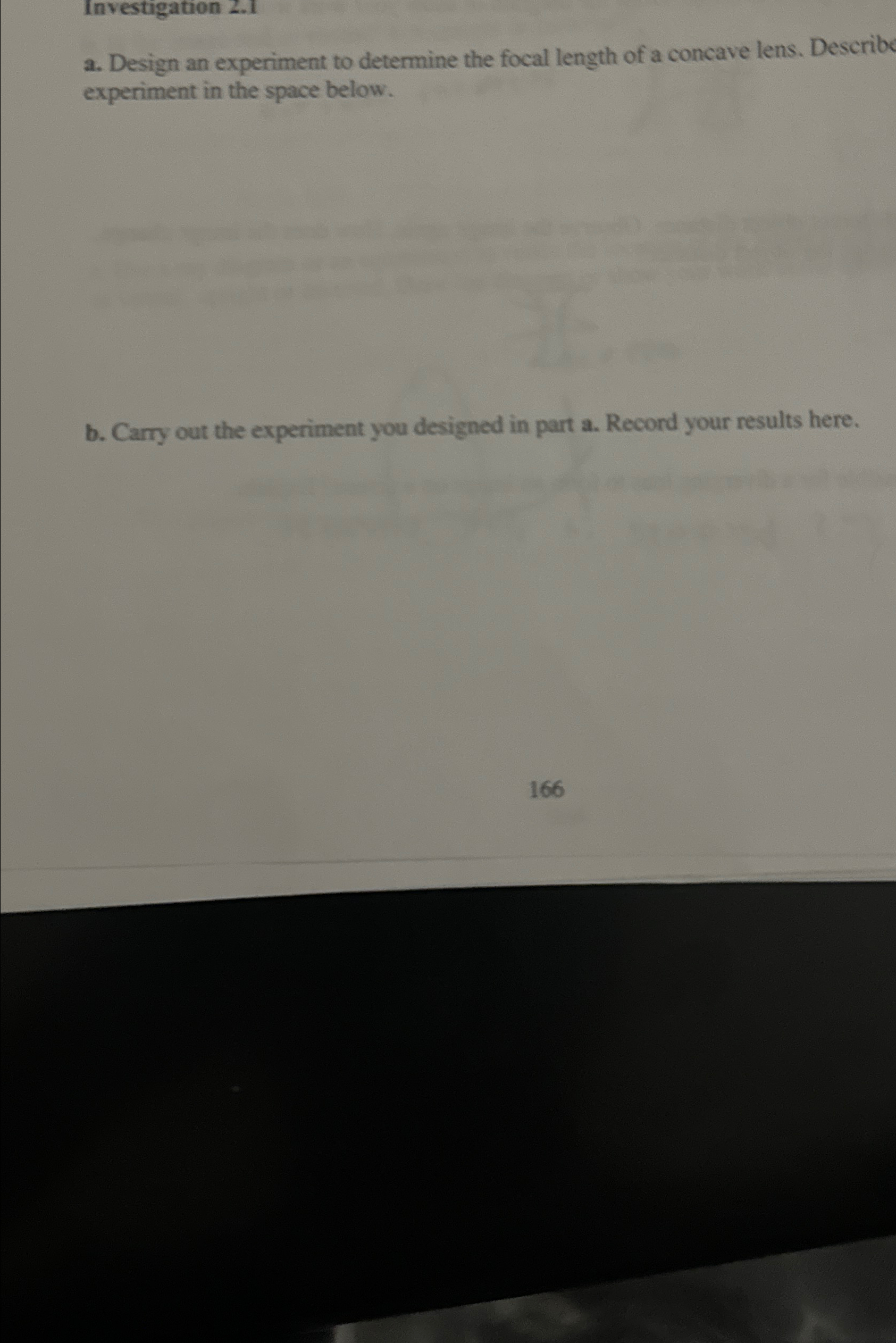 Solved Investigation 2.1a. ﻿Design an experiment to | Chegg.com