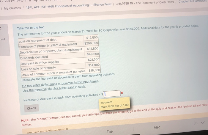 Solved 25T-140 FCTPICUUM My courses / 19FL ACC 231-H40 | Chegg.com