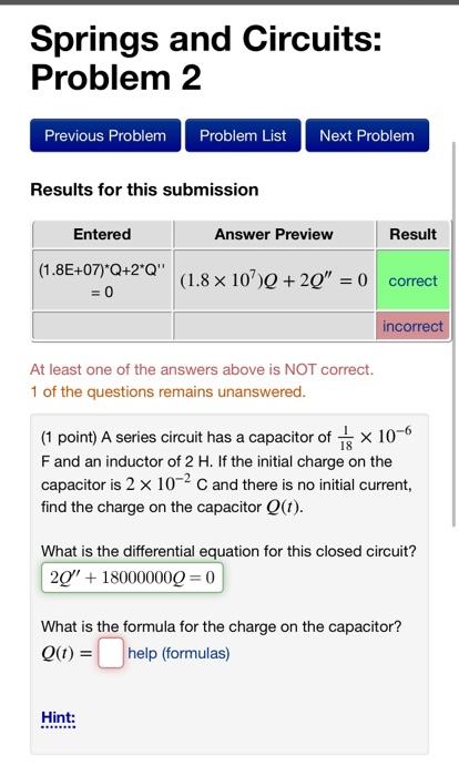 Solved Modeling-Cooling: Problem 1 Previous Problem Problem | Chegg.com
