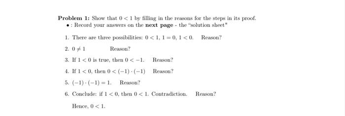 Solved use the theorems and adioms feom the list to prove #1 | Chegg.com