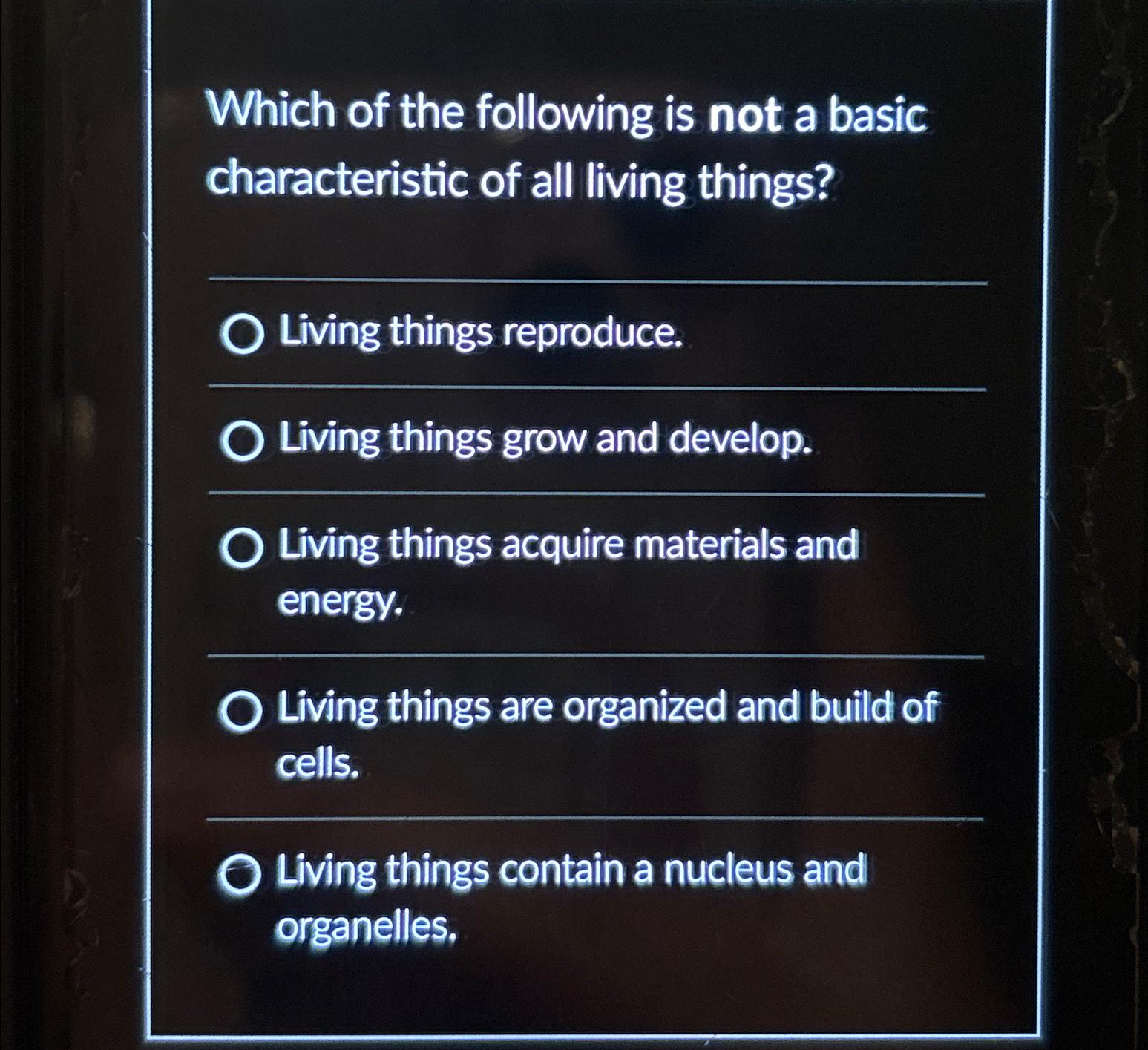 Solved Which of the following is not a basic characteristic | Chegg.com