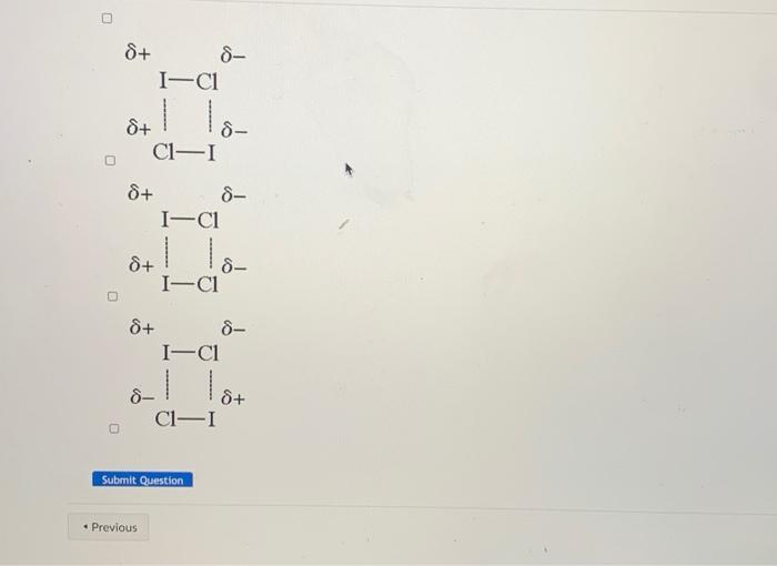 Solved Choose the diagram that represents how dipole-dipole | Chegg.com
