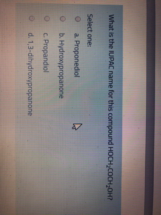 Solved What is the IUPAC name for this compound | Chegg.com
