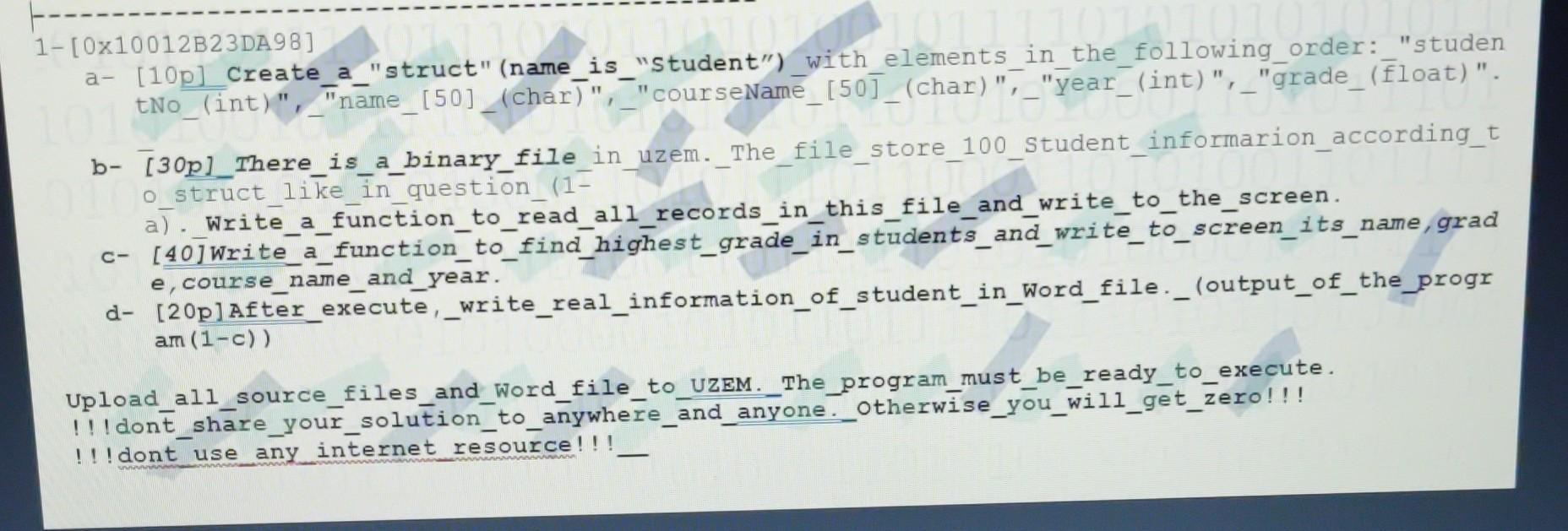 Solved 1−[0×10012 B23DA98 ] a- [10p] | Chegg.com