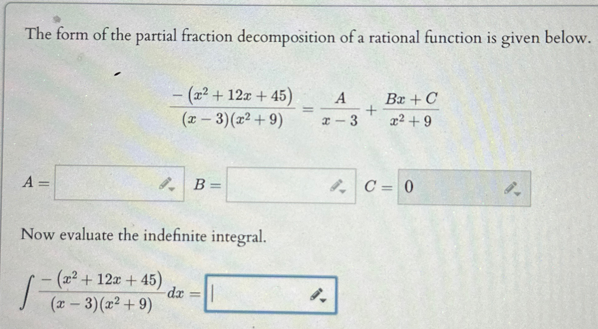 Solved The form of the partial fraction decomposition of a | Chegg.com