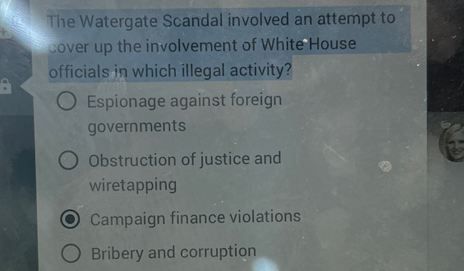 Solved The Watergate Scandal involved an attempt to cover up | Chegg.com