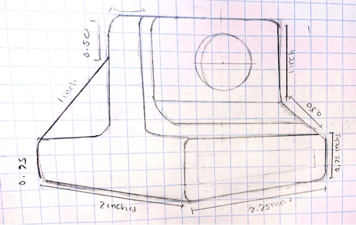 Solved Draw the auxiliary view and sectioned auxiliary views | Chegg.com