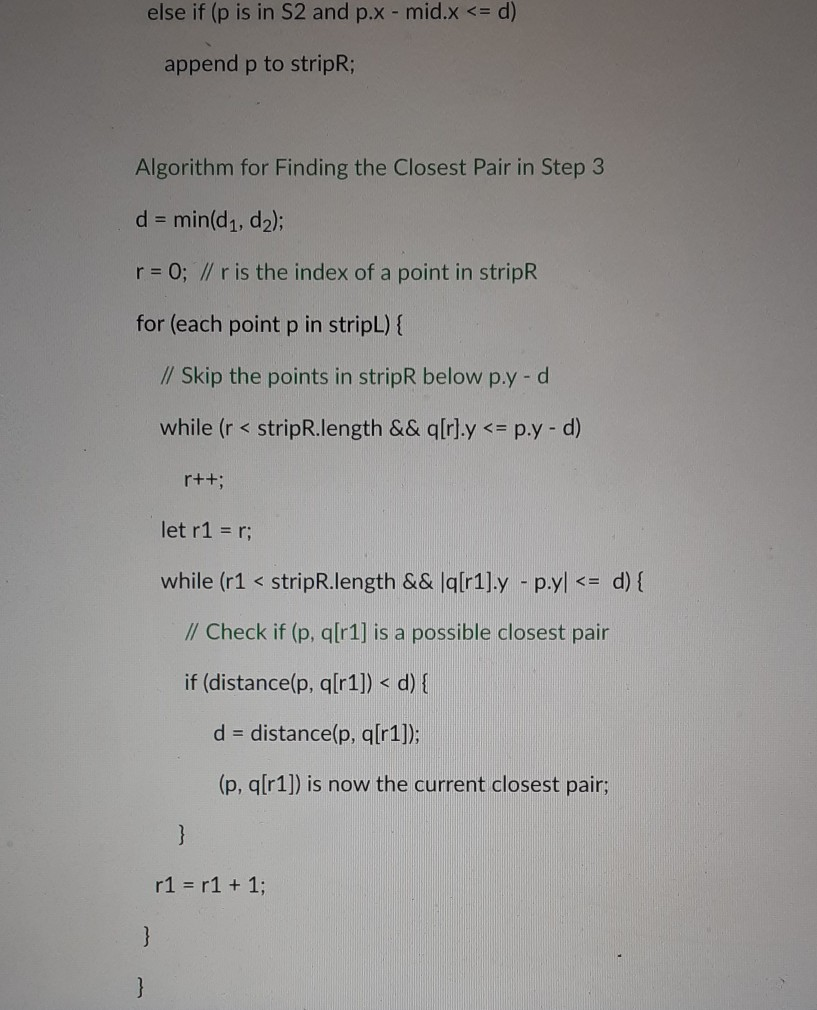 Solved (Closest pair of points) Section 22.8 iktroduced the | Chegg.com
