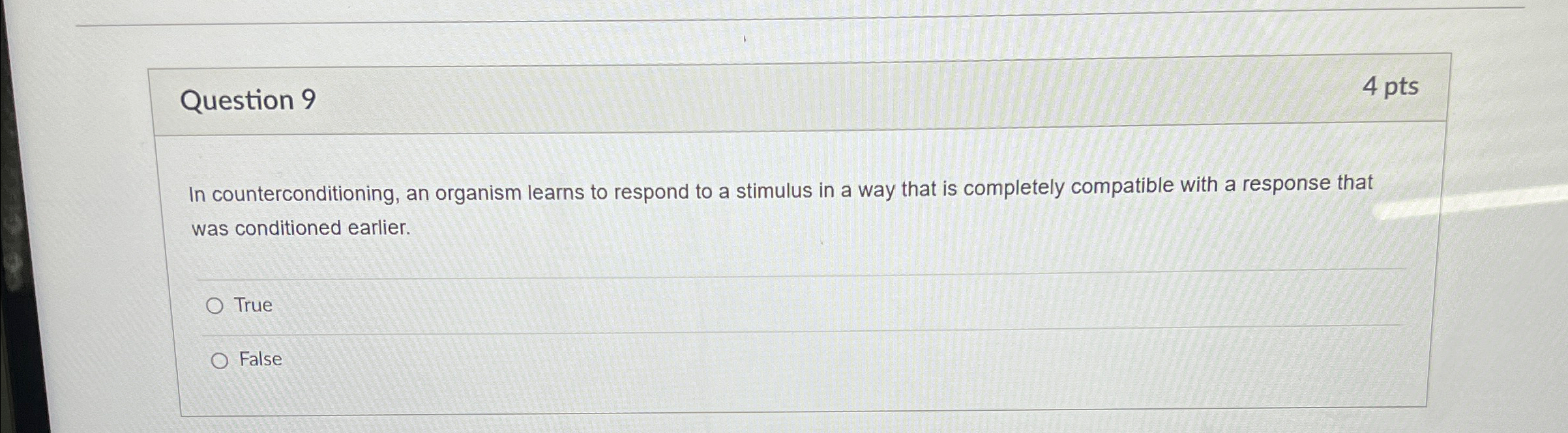 Solved Question 94 ﻿ptsIn counterconditioning, an organism | Chegg.com
