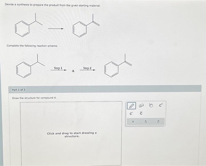 Solved Devise a synthesis to prepare the product from the | Chegg.com