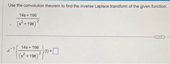 Solved Use the convolution theorem to find the inverse | Chegg.com