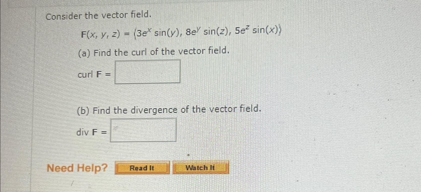 Solved Consider the vector | Chegg.com