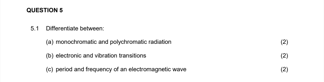 Solved QUESTION 55.1 ﻿Differentiate between:(a) | Chegg.com