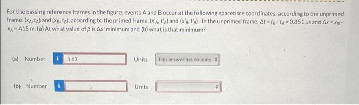 For the passing reference frames in the figure, | Chegg.com