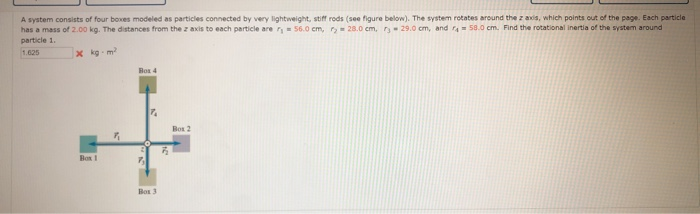 Solved A system consists of four bones modeled as particles | Chegg.com
