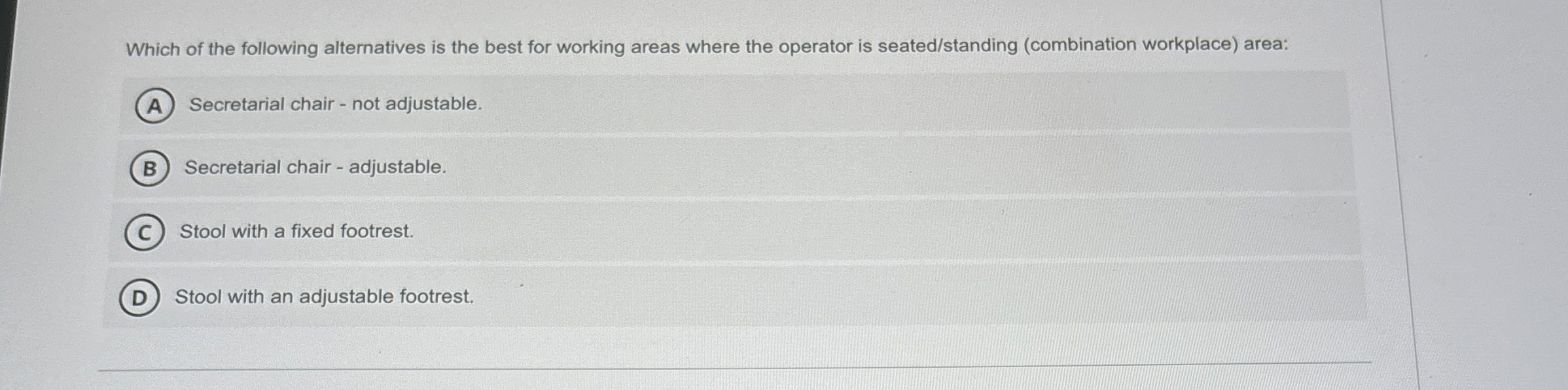 Solved Which of the following alternatives is the best for | Chegg.com