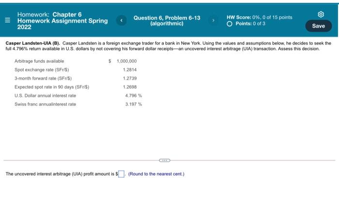Solved Homework: Chapter 6 Homework Assignment Spring 2022 | Chegg.com