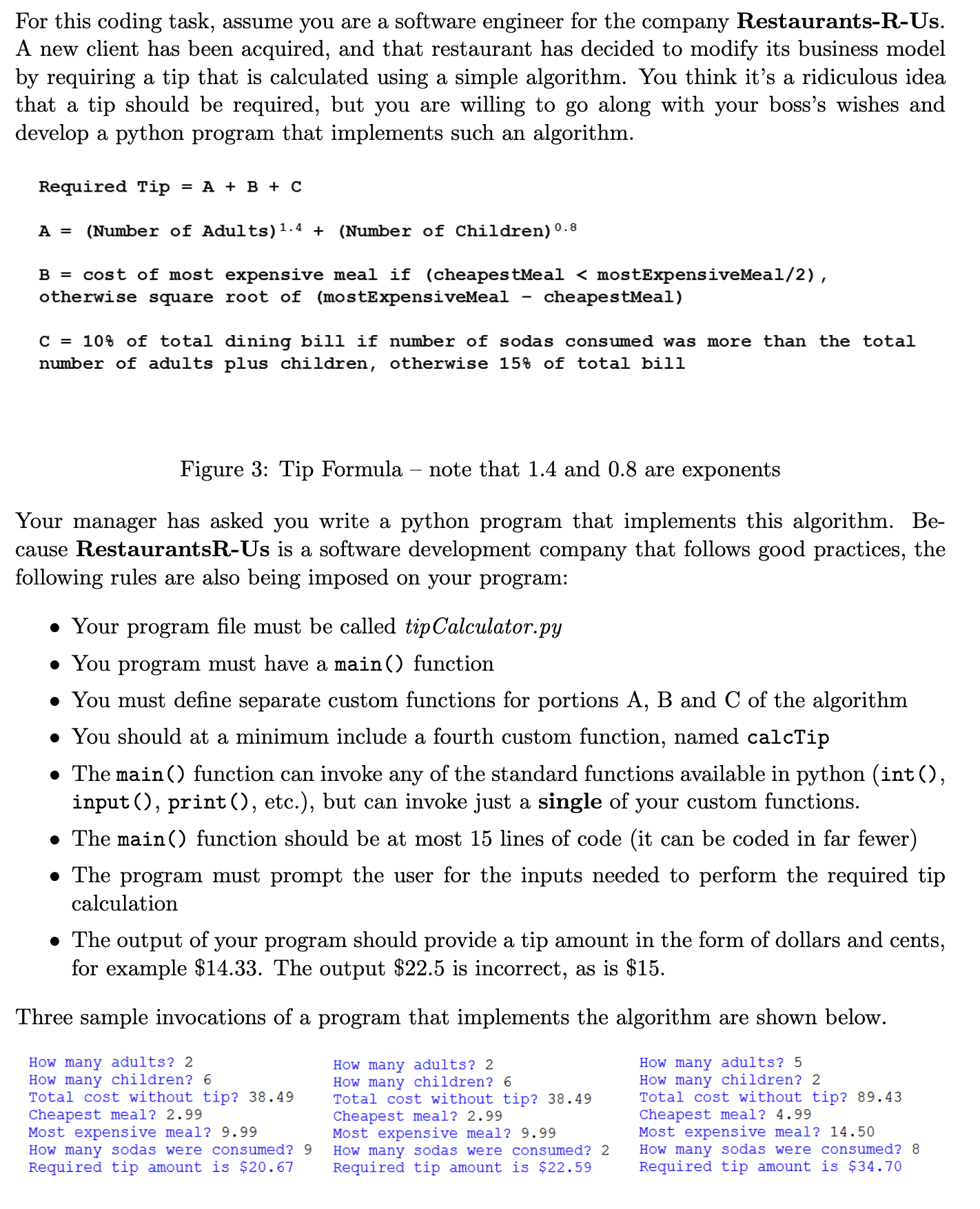 Solved For this coding task, assume you are a software | Chegg.com