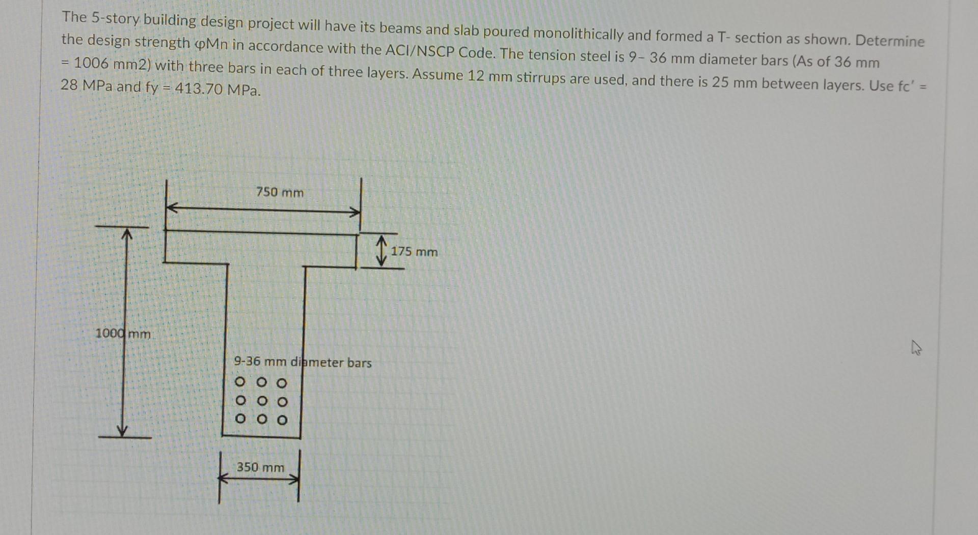 Solved The 5-story building design project will have its | Chegg.com