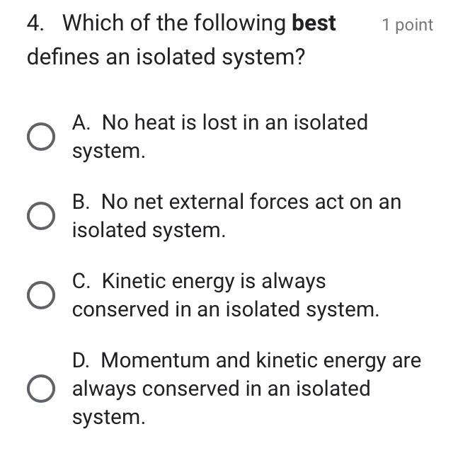 Solved 4. Which of the following best 1 point defines an | Chegg.com