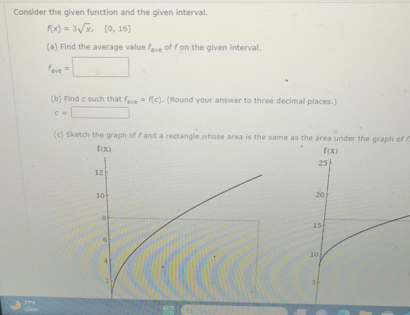 Solved Consider the given function and the given | Chegg.com