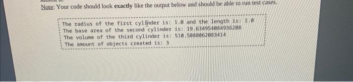 Solved Design a class named Cylinder to represent cylinders. | Chegg.com