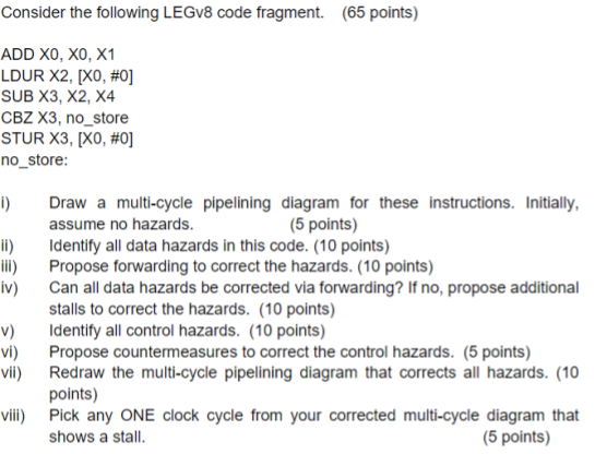 Solved Consider the following LEGv8 ﻿code fragment.ADD X0, | Chegg.com