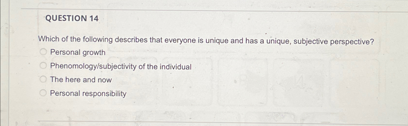 Solved QUESTION 14Which of the following describes that | Chegg.com