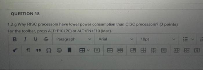 Solved 12 g Why RISC processors have lower power consumption | Chegg.com