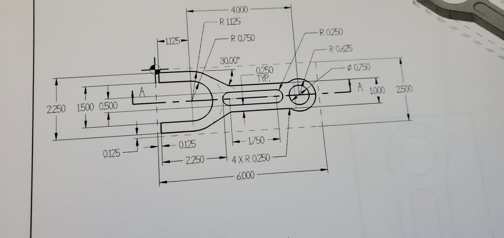 Solved 4.000 R 1.125 R 0250 1125 R 0750 R0625 30.00 0.250 | Chegg.com