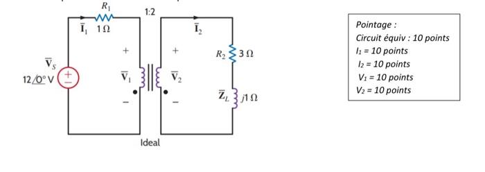 Solved Find all the currents and voltages (l1, l2, V1 and | Chegg.com