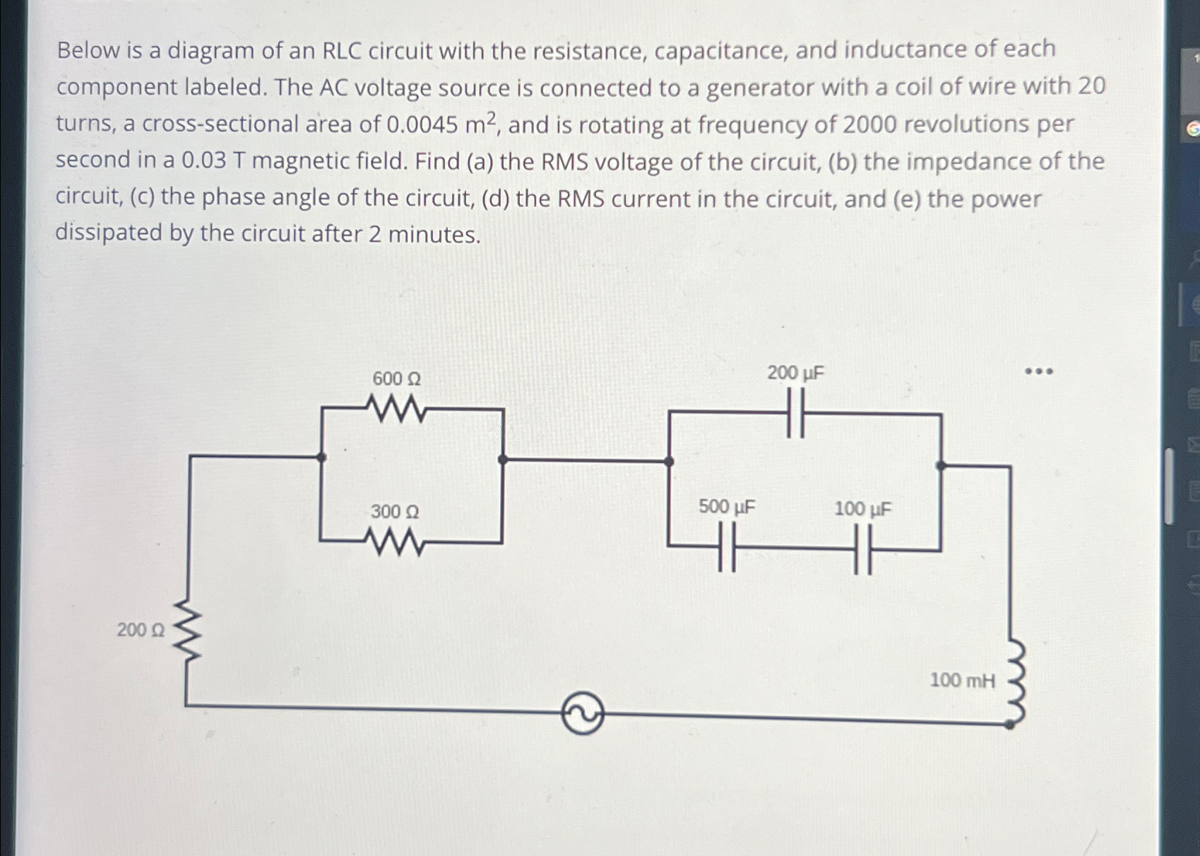 Solved The current then follows directly by using Ohm's Law. | Chegg.com
