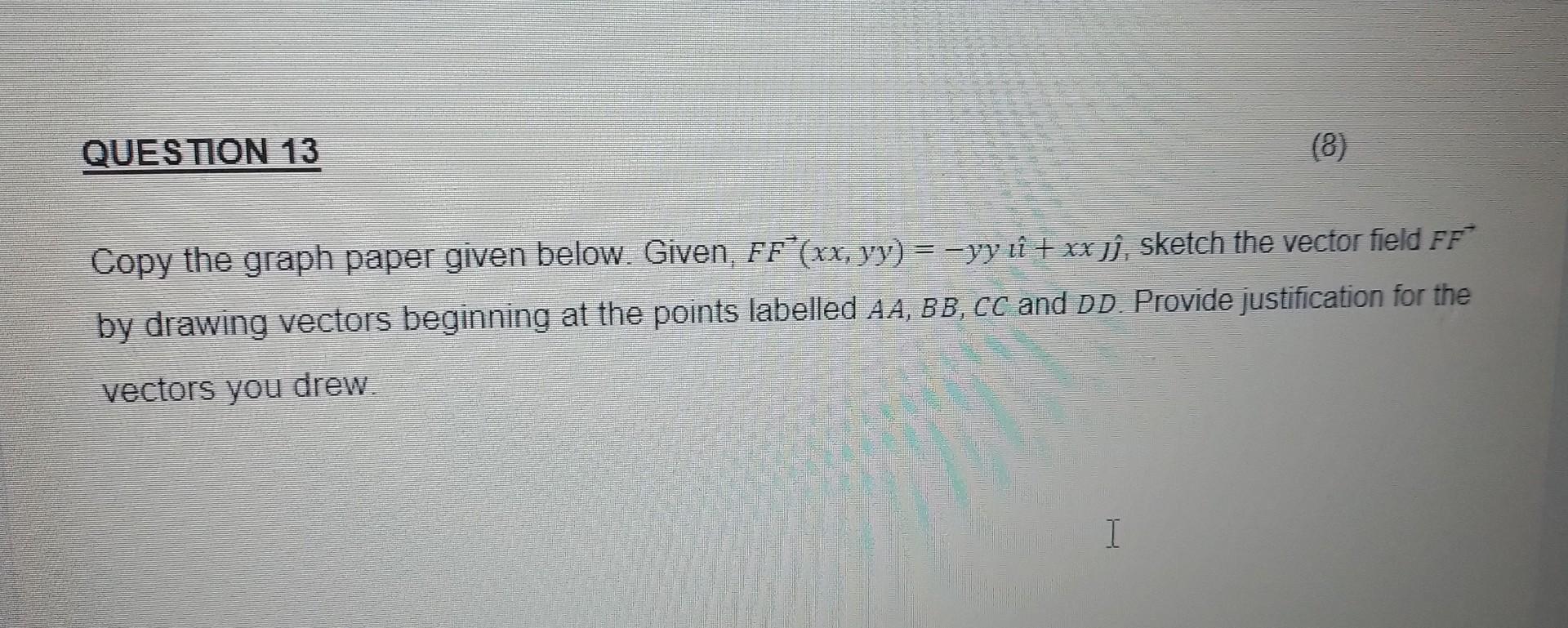 Solved by drawing vectors beginning at the points labelled | Chegg.com