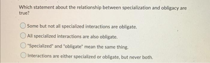 Solved Which statement about the relationship between | Chegg.com