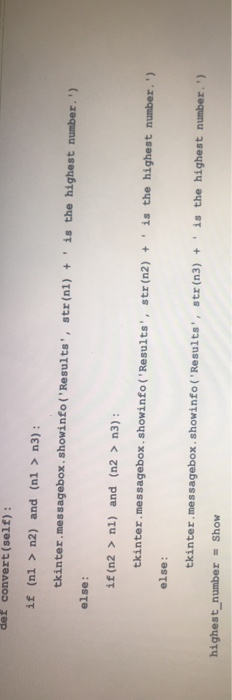 Solved import tkinter import tkinter.messagebox class | Chegg.com
