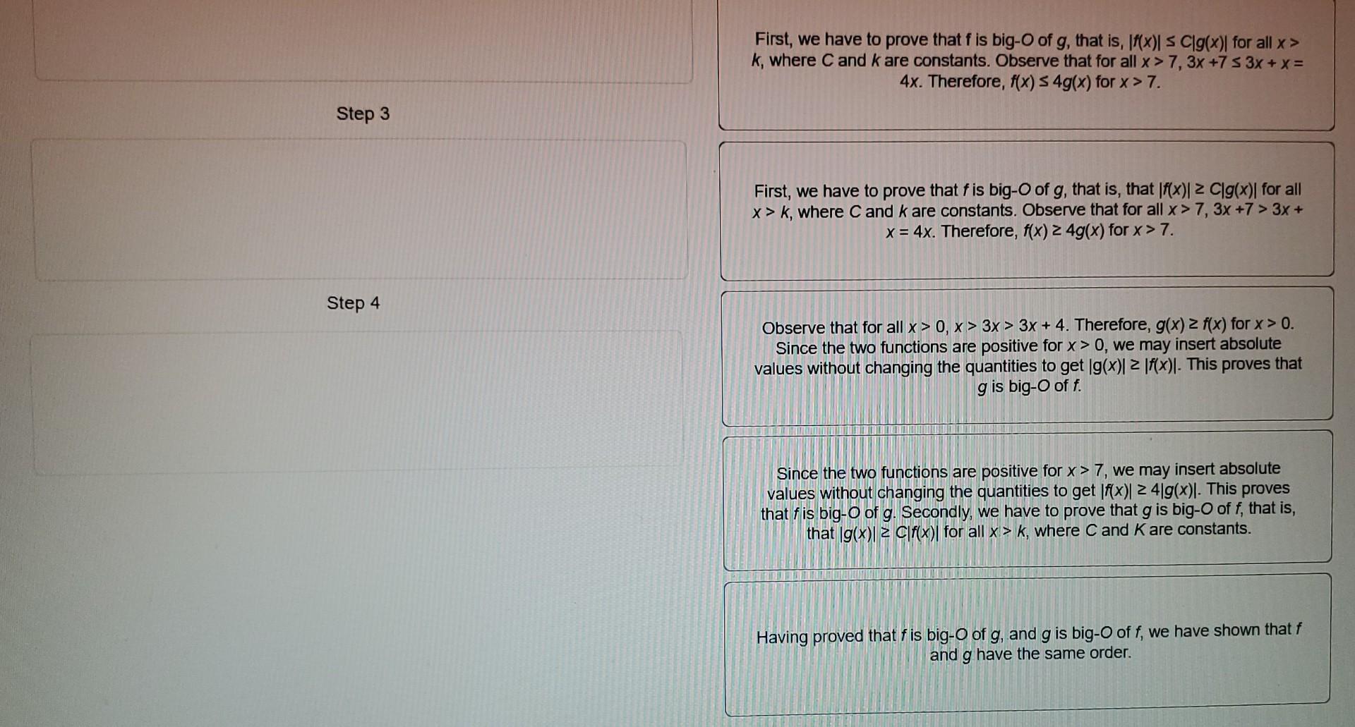 Solved Required information Ch 03 Sec 2 Ex 30 MAIN - Big O | Chegg.com