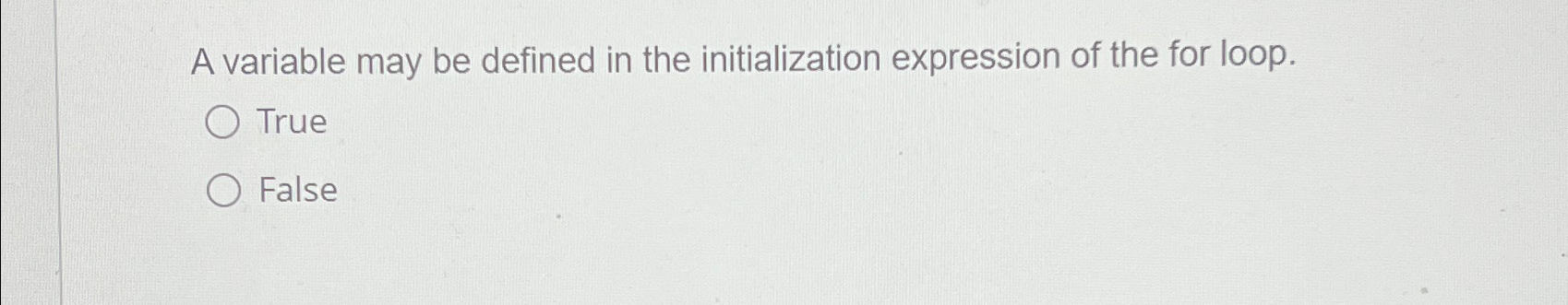 Solved A Variable May Be Defined In The Initialization 3935