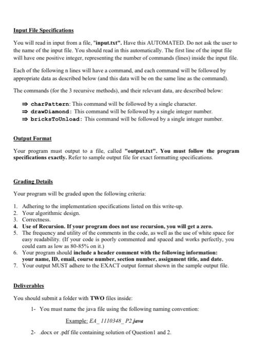 Solved Assignment 2 Recursion Assigned On Thursday October 