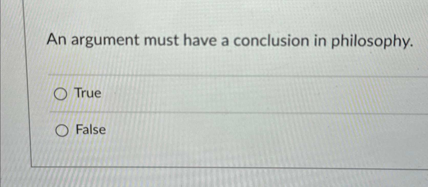 Solved An argument must have a conclusion in | Chegg.com