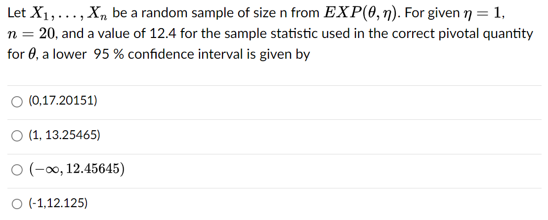 Solved Let x1,....,xn ﻿be a random sample of size n ﻿from | Chegg.com