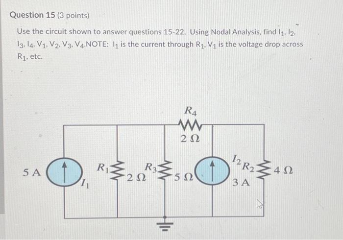 Solved Question 15 ( 3 points) Use the circuit shown to | Chegg.com