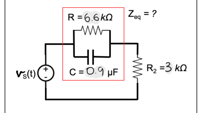 Solved 1. ﻿What is Zeq ﻿in terms of j ﻿and ω ﻿and | Chegg.com