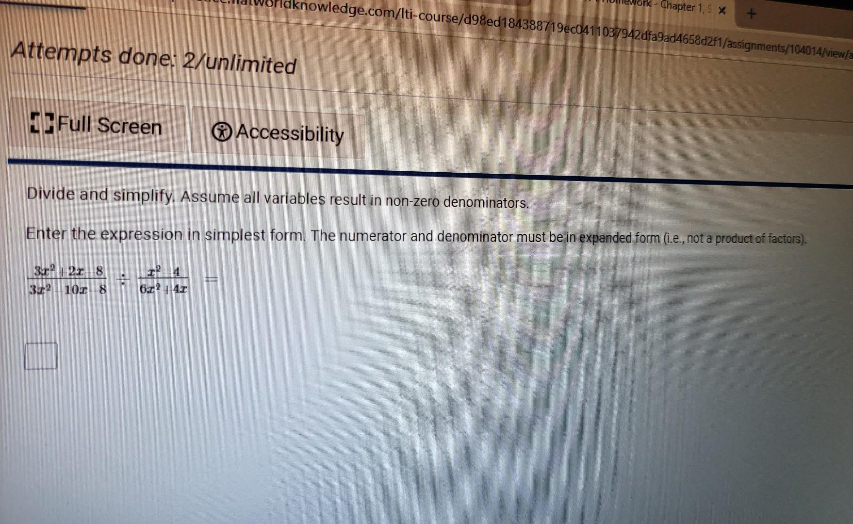Solved Simplify. Assume that all variables result in nonzero | Chegg.com