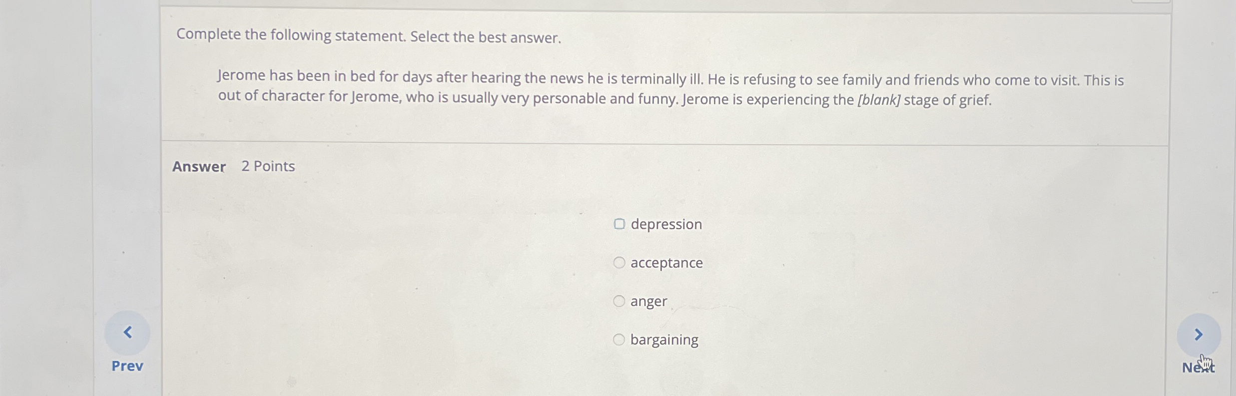 Solved Complete the following statement. Select the best | Chegg.com