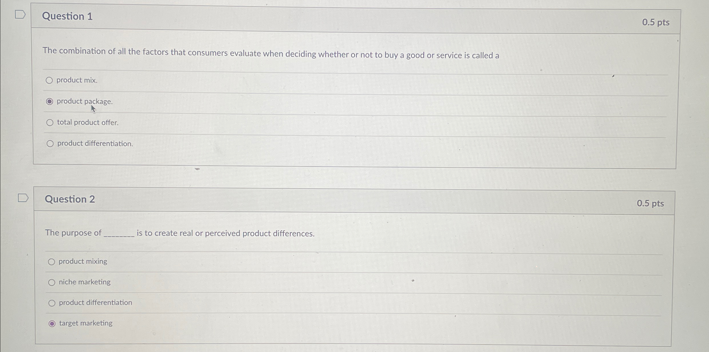Solved Question 10.5ptsThe combination of all the factors | Chegg.com